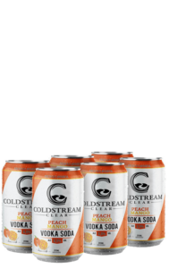 Coldstream Clear Peach Mango Vodka Soda - Harvest Beer Wine Spirits